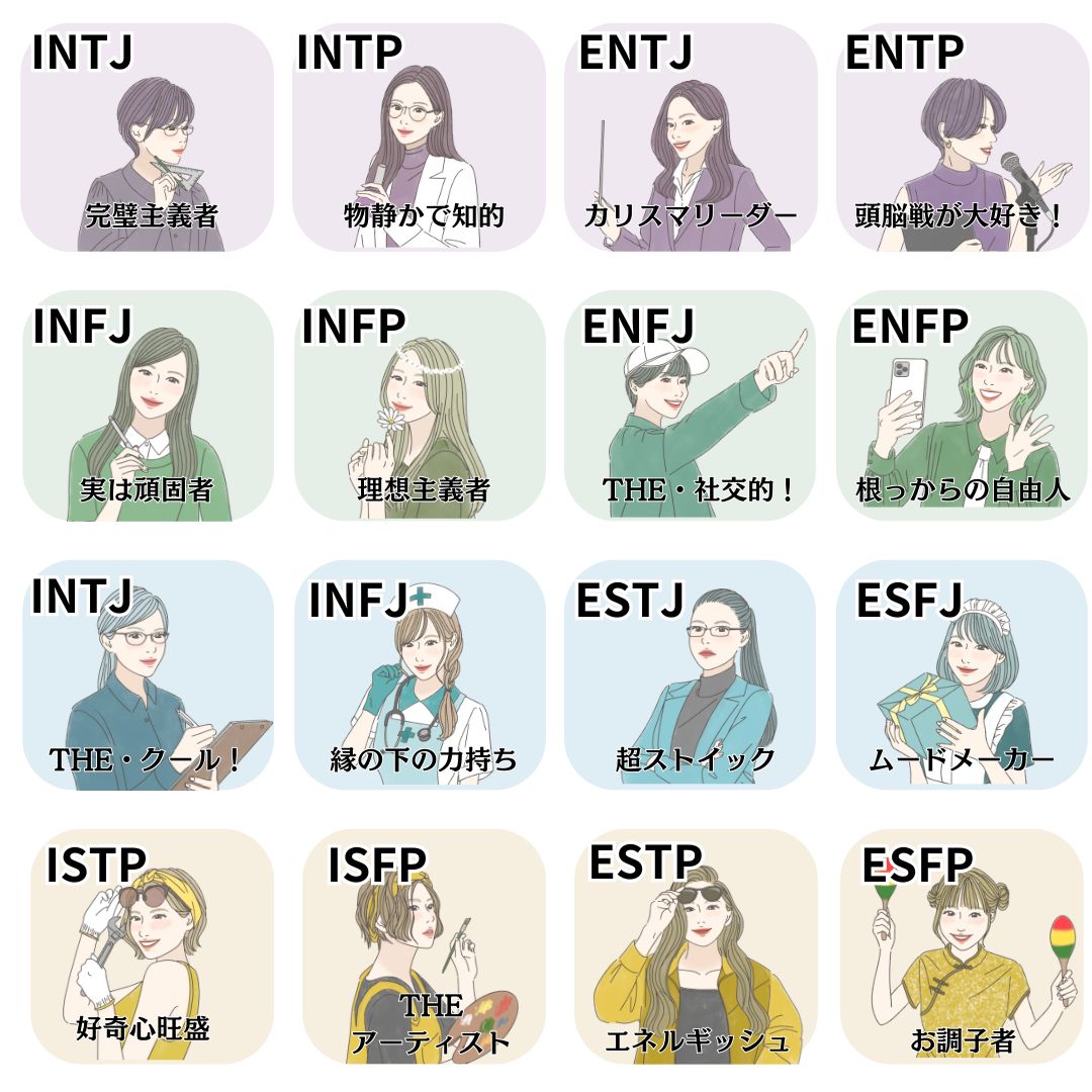 【16タイプ診断≠MBTI診断】日本人に多いタイプの割合ランキング - KARIN [カリン]